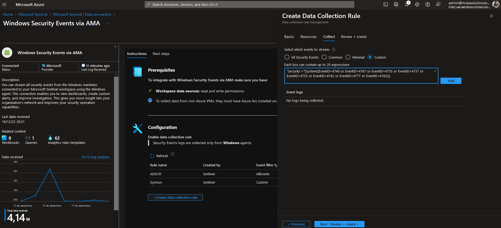 Filtrar logs do Windows enviado para o Microsoft Sentinel - Daniel Donda